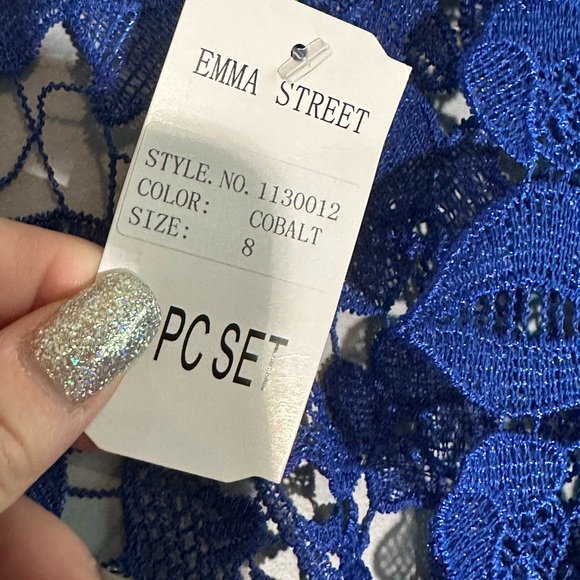 Emma Street | Pants & Jumpsuits | Emma Street Lace Pant Suit Combo 2pc ...